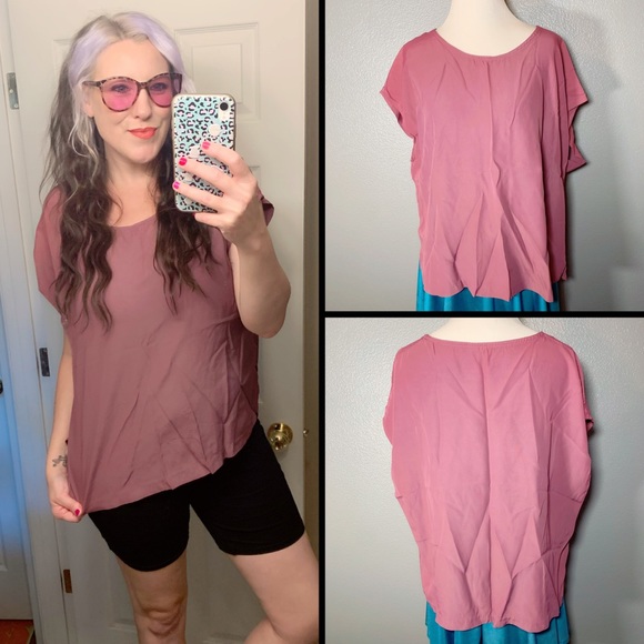 Vintage | Tops | Vintage Boxy Plum Top | Poshmark
